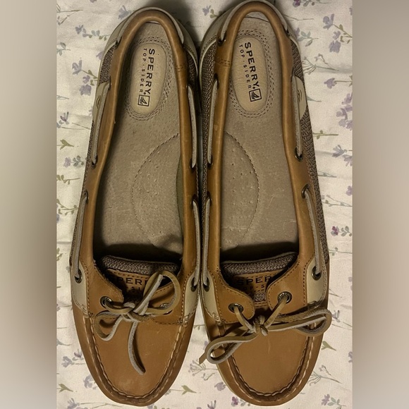 Sperry | Shoes | Sperry Tan And Brown Womens Loafers | Poshmark
